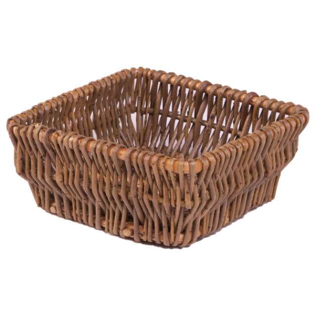 Rustic Square Tray Basket | Muddy Faces