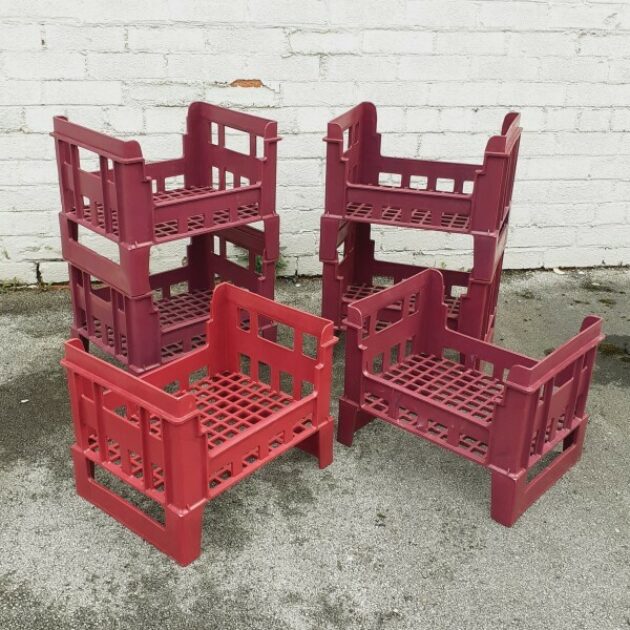 H Crates - set of 6 | Muddy Faces