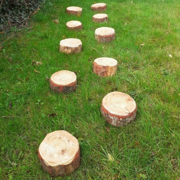 Log Stepping Rounds - Set of 10 | Muddy Faces