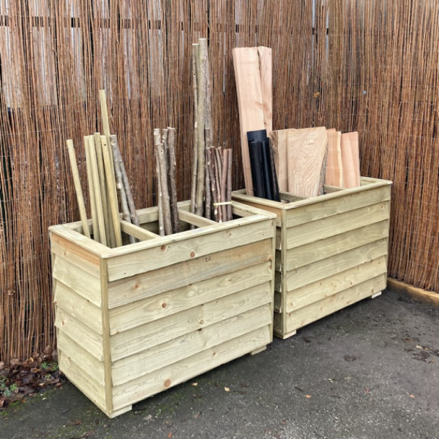 Loose Parts Wooden Storage Bins | Muddy Faces