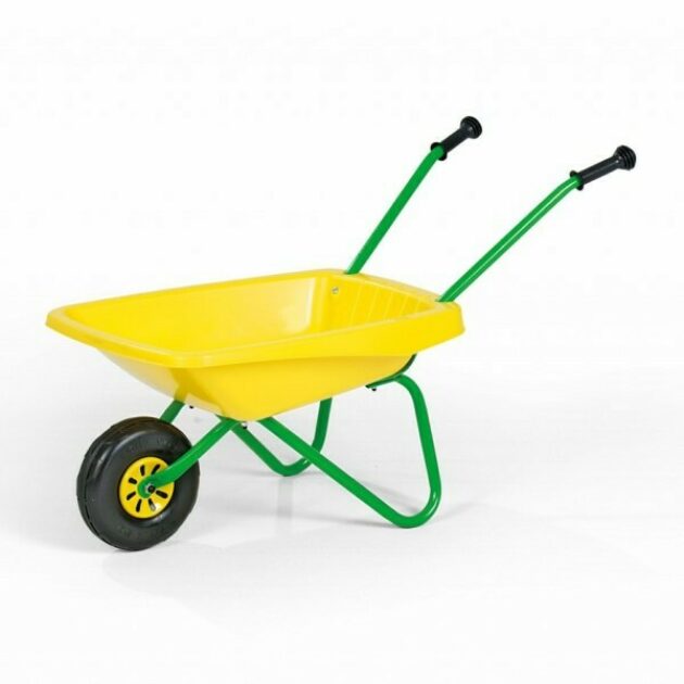 Child's Yellow & Green Wheelbarrow | Muddy Faces