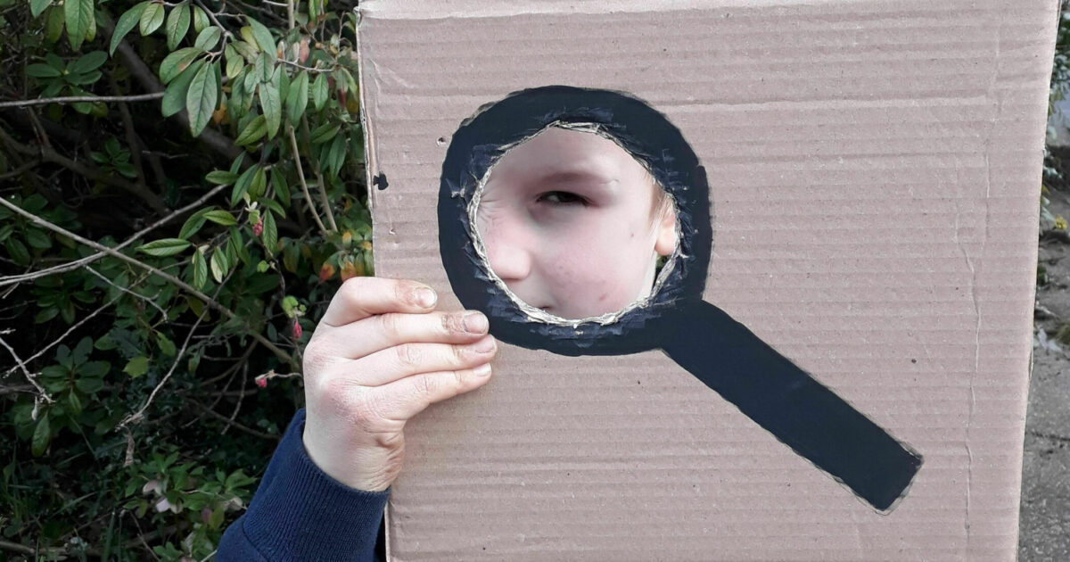 Cardboard nature frames - Activities | Muddy Faces