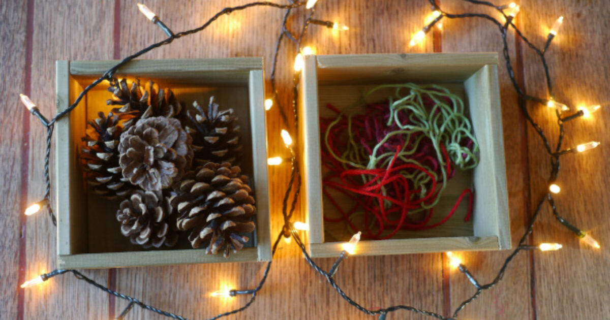 Pinecone threading - Activities | Muddy Faces