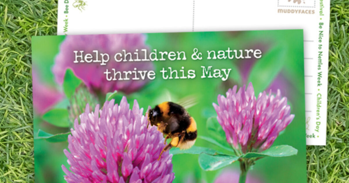 Free postcard celebrates May! | Muddy Faces
