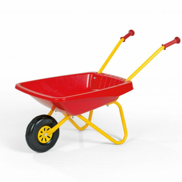 Child's Red & Yellow Wheelbarrow | Muddy Faces