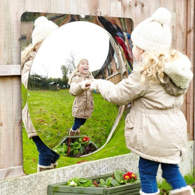 Giant Single Dome Mirror | Muddy Faces