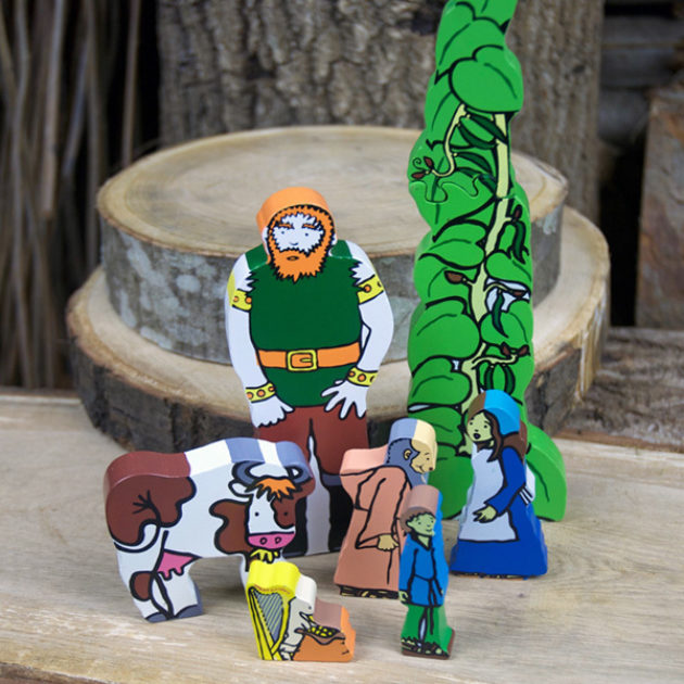 Jack and the Beanstalk Wooden Character Set | Muddy Faces