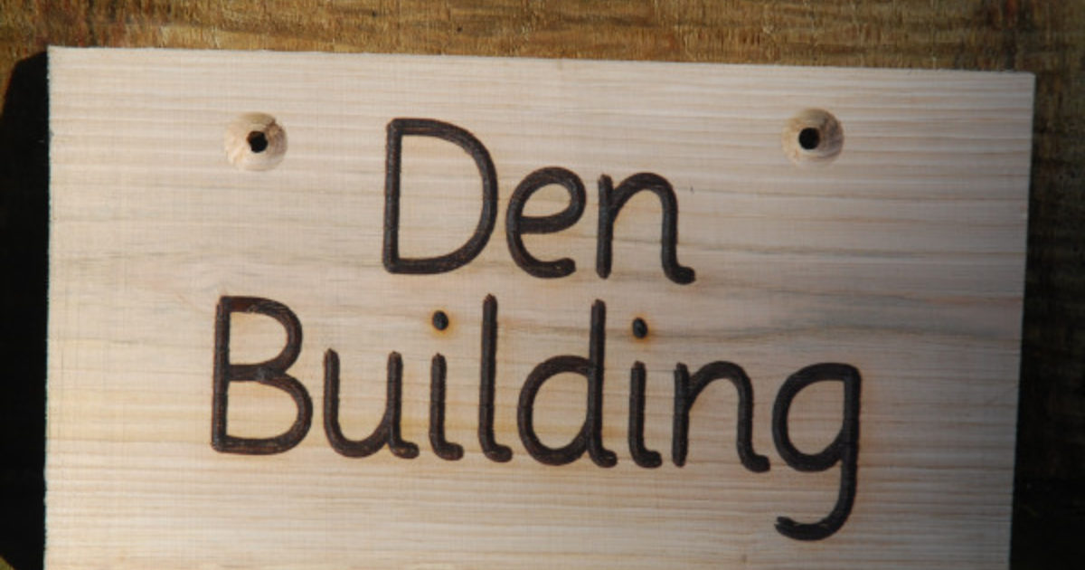 Free den building guide | Dens & den building | Muddy Faces