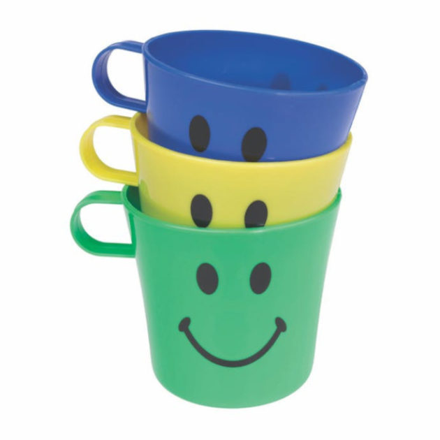 Smiley Face Cups - Set of 3 | Muddy Faces