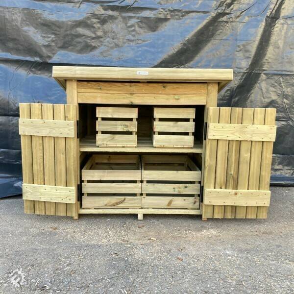 Lockable Outdoor Storage Sheds with Stackable Wooden… | Muddy Faces