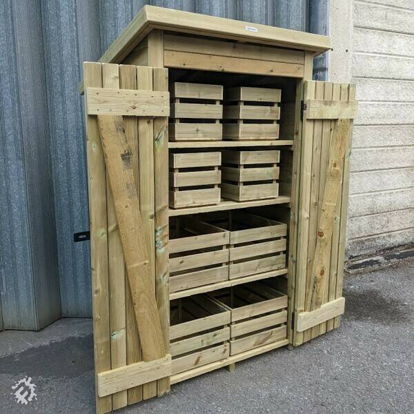 Lockable Outdoor Storage Sheds with Stackable Wooden… | Muddy Faces