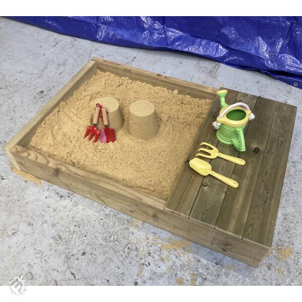 Outdoor Wooden Sandpit 80 x 80cm | Muddy Faces